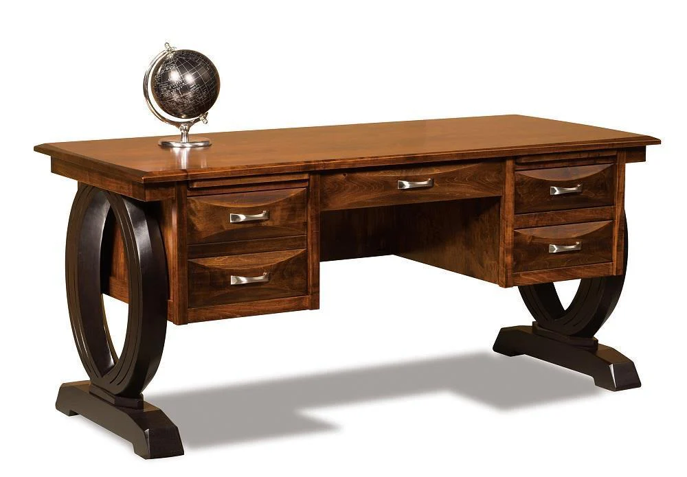 68" Solid Wood Writing Desk by DutchCrafters Amish Furniture