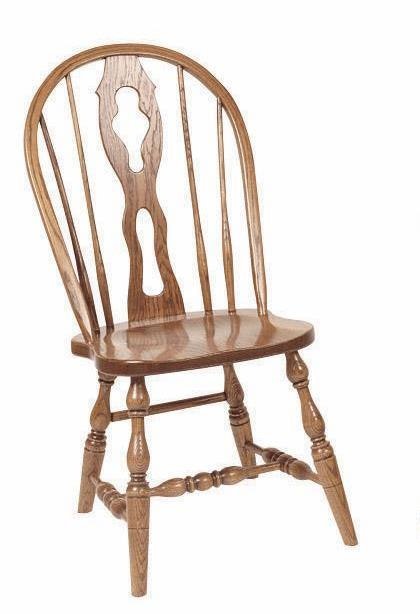 Fiddleback Windsor Chair - Amish Handcrafted Solid Wood Dining Chairs