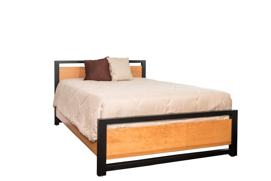 Cumulus Wood and Metal Bed from DutchCrafters Amish Furniture