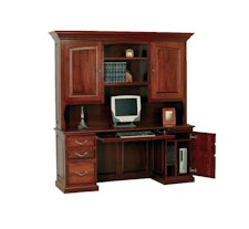 Amish Credenza Desks | Solid Wood Desks | Amish Office Furniture