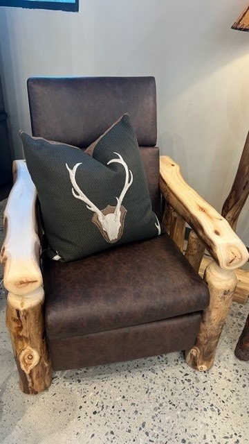 Rustic Log Cabin Recliner From DutchCrafters Amish Furniture