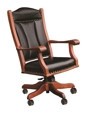Handcrafted Amish Solid Wood Desk Chairs by DutchCrafters Amish
