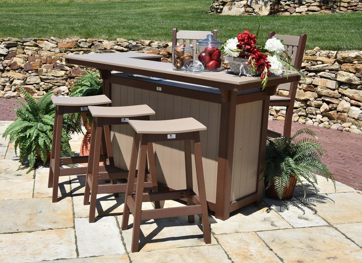 Berlin Gardens Island Poly Bar Set from DutchCrafters Amish Furniture