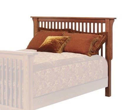Mission Slatted Headboard from DutchCrafters Amish Furniture