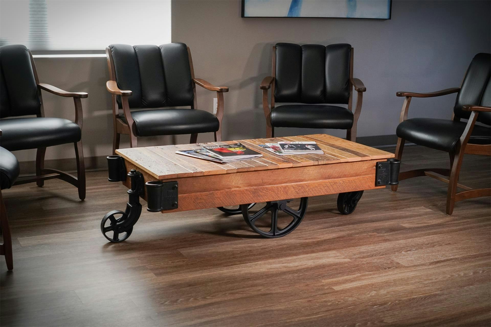 Urban Railroad Cart Coffee Table from DutchCrafters Amish Furniture