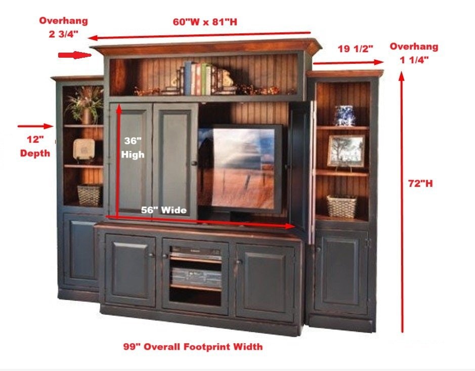 Country Style Entertainment Center by DutchCrafters Amish Furniture
