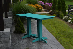 Amish Made Outdoor Wood and Poly Pub Tables from DutchCrafters Amish