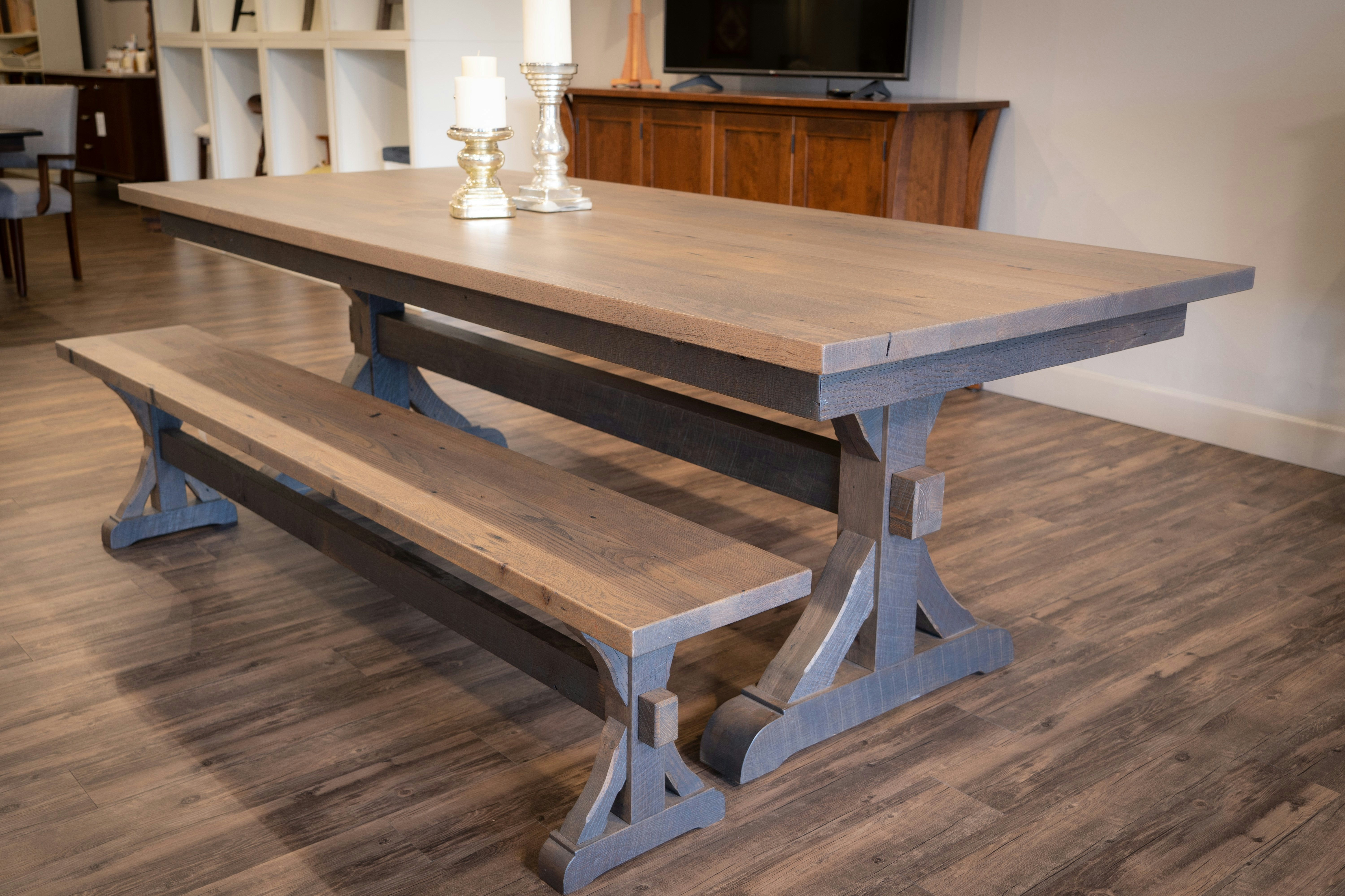 Bristol Barnwood Dining Table from DutchCrafters Amish Furniture