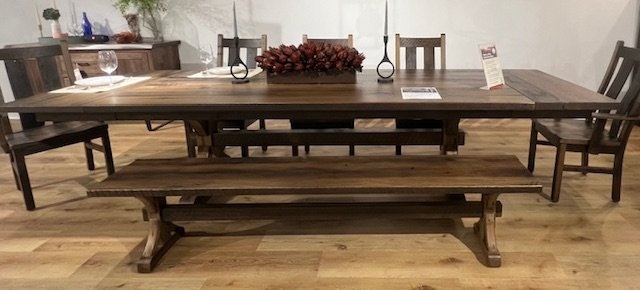 Bristol Barnwood Dining Table from DutchCrafters Amish Furniture