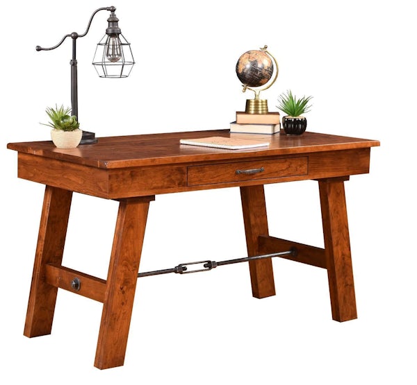 Writing Desk with Metal Turnbuckle on Angled Legs | DutchCrafters