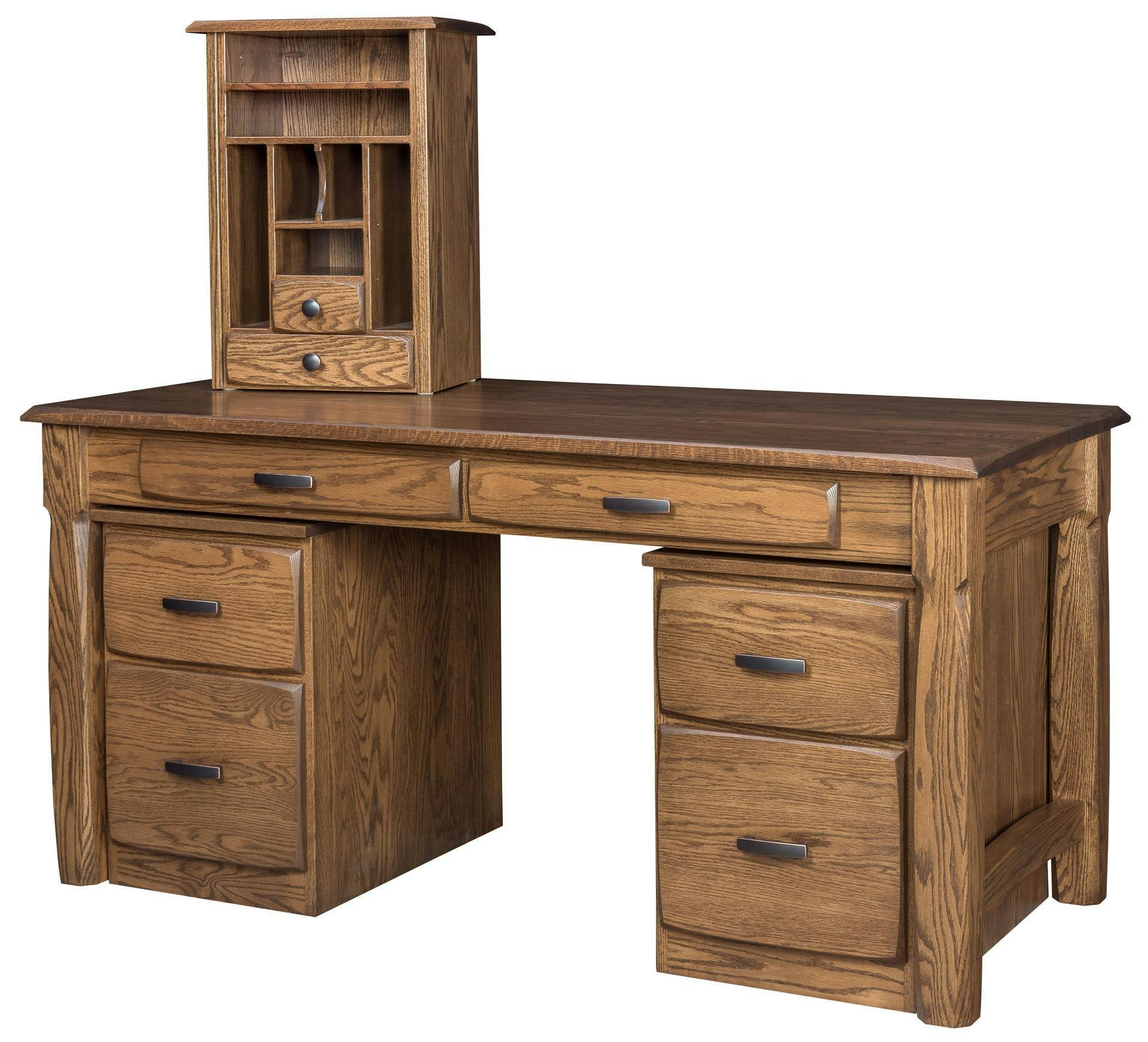 Kumberlin Library Desk with Optional Organizer Tower from