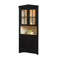 Amish Corner Hutches | Space Saving Dining Storage | DutchCrafters