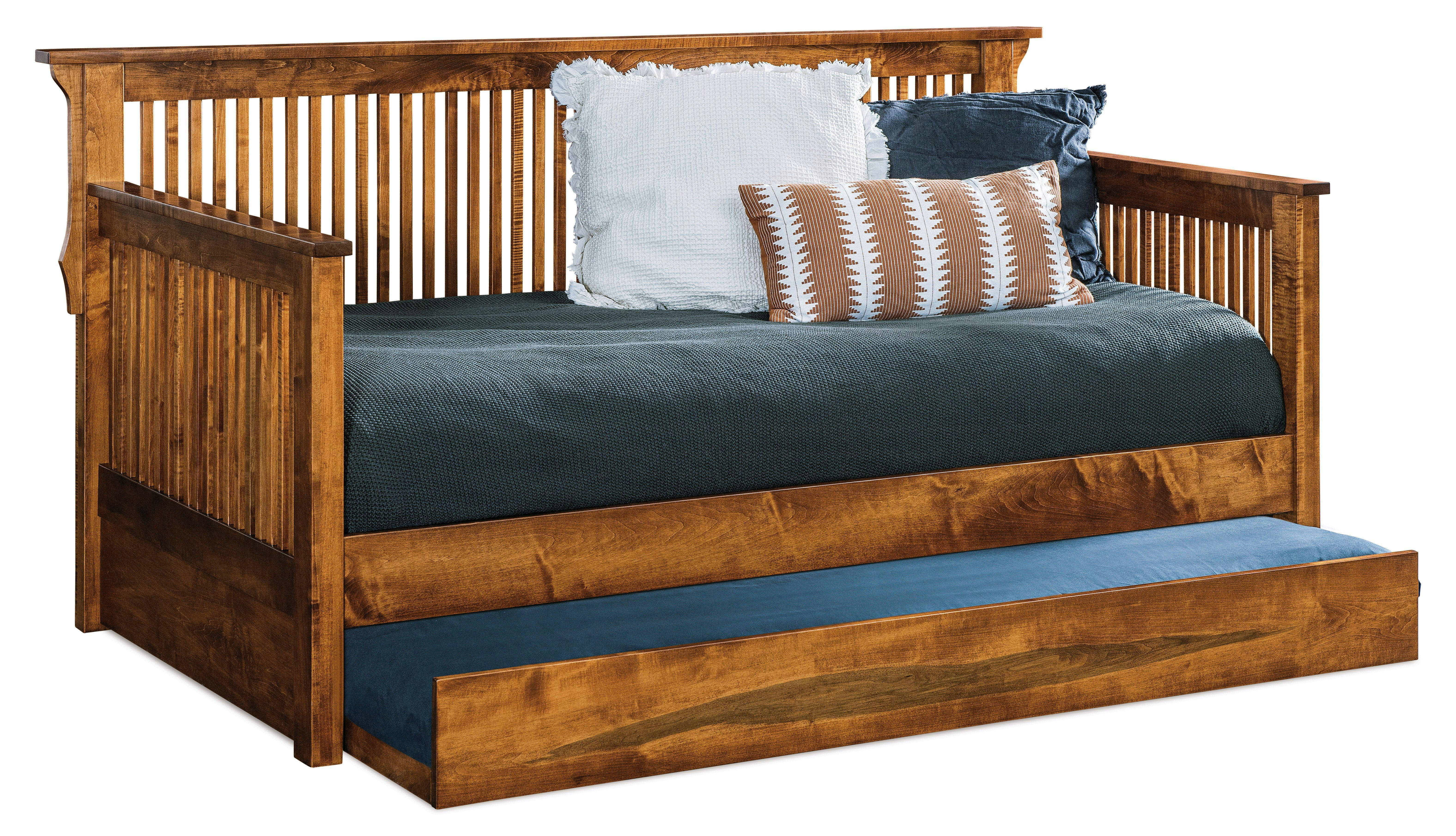Amish-Made Twin Mission Day Bed with Optional Trundle | DutchCrafters