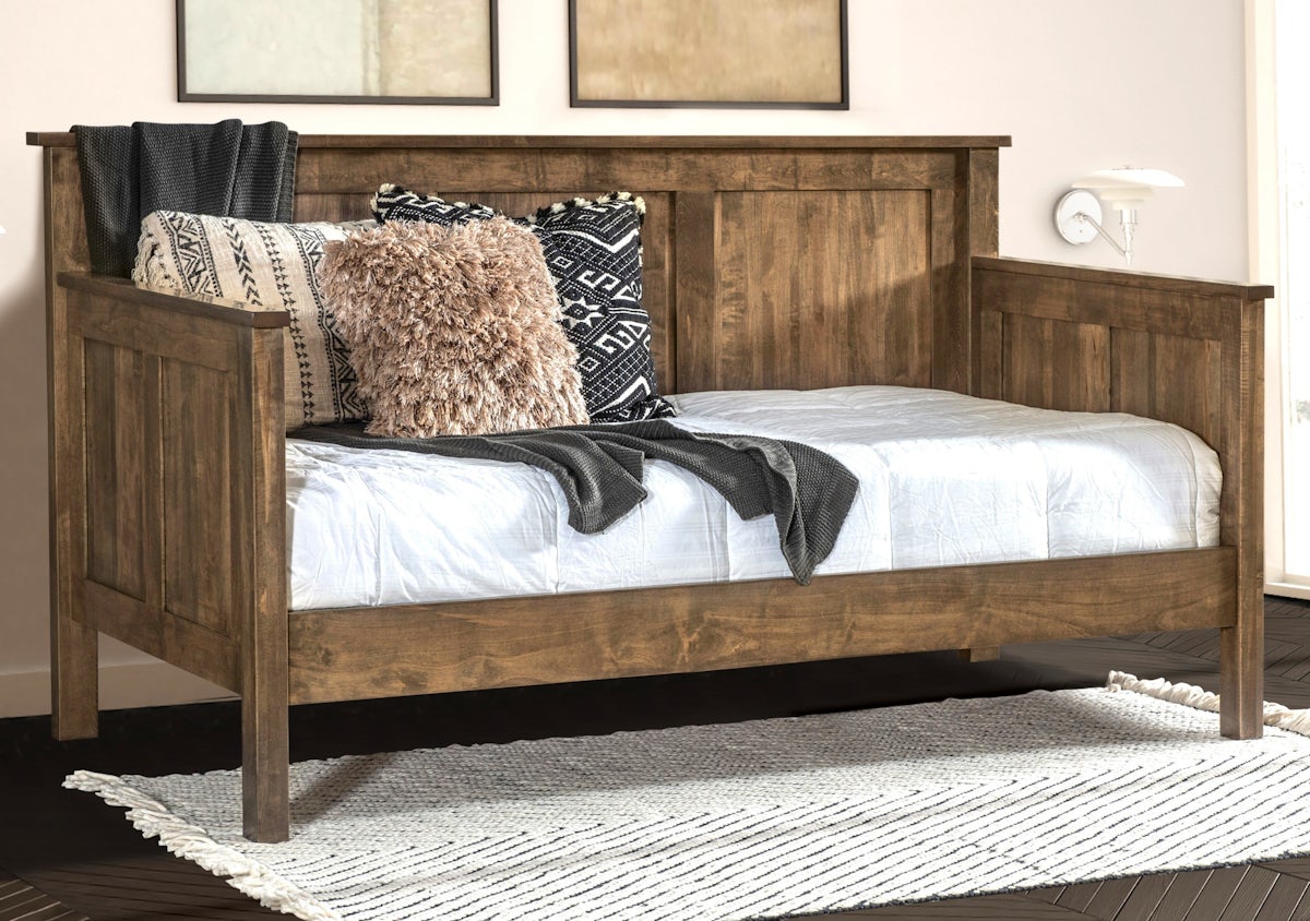 Solid Wood Panel Daybed from DutchCrafters Amish Furniture