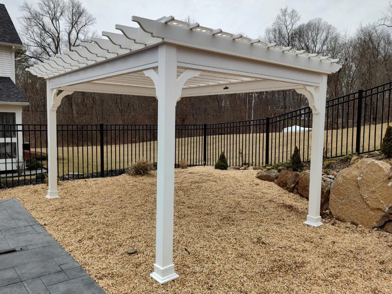 Amish Traditional Vinyl Pergola Kit | Custom Outdoor Pergolas