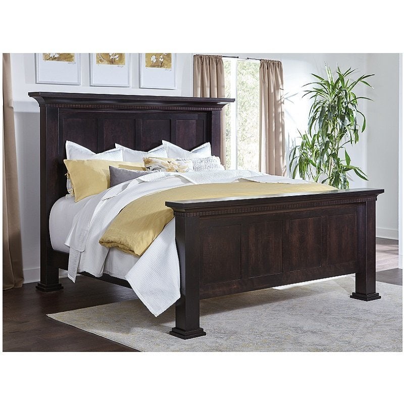 King Hardwood Panel Bed from DutchCrafters Amish Furniture