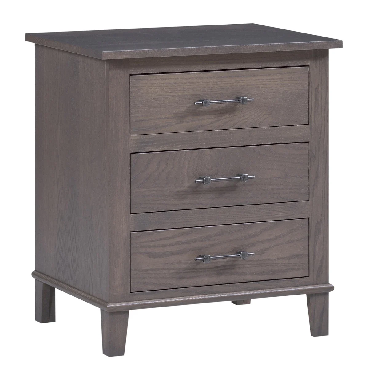 Shaker-Style Nightstand With Three Flushed Drawers | DutchCrafter