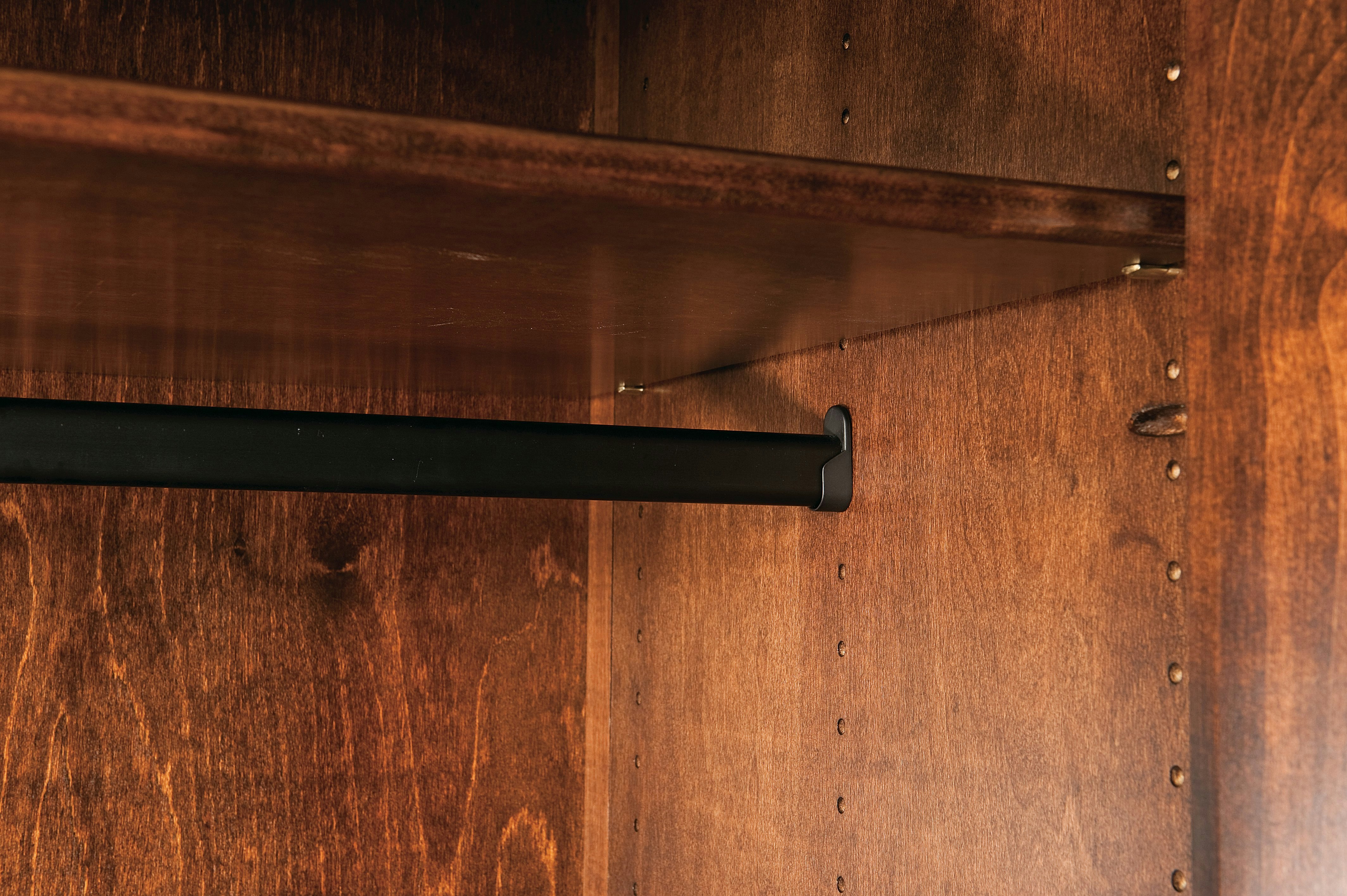 Wood Mission Wardrobe Armoire from DutchCrafters Amish Furniture