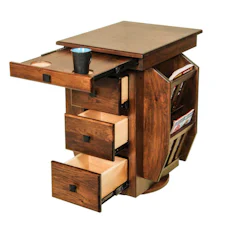 Hardwood Amish-Made Magazine Racks from DutchCrafters Amish Furniture