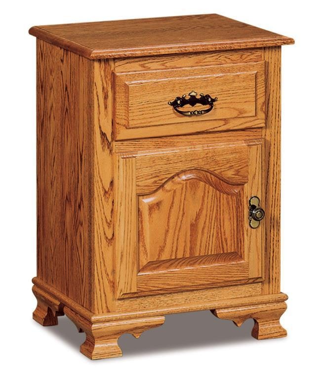 Hardwood Country Style Nightstand Cabinet from DutchCrafters Amish