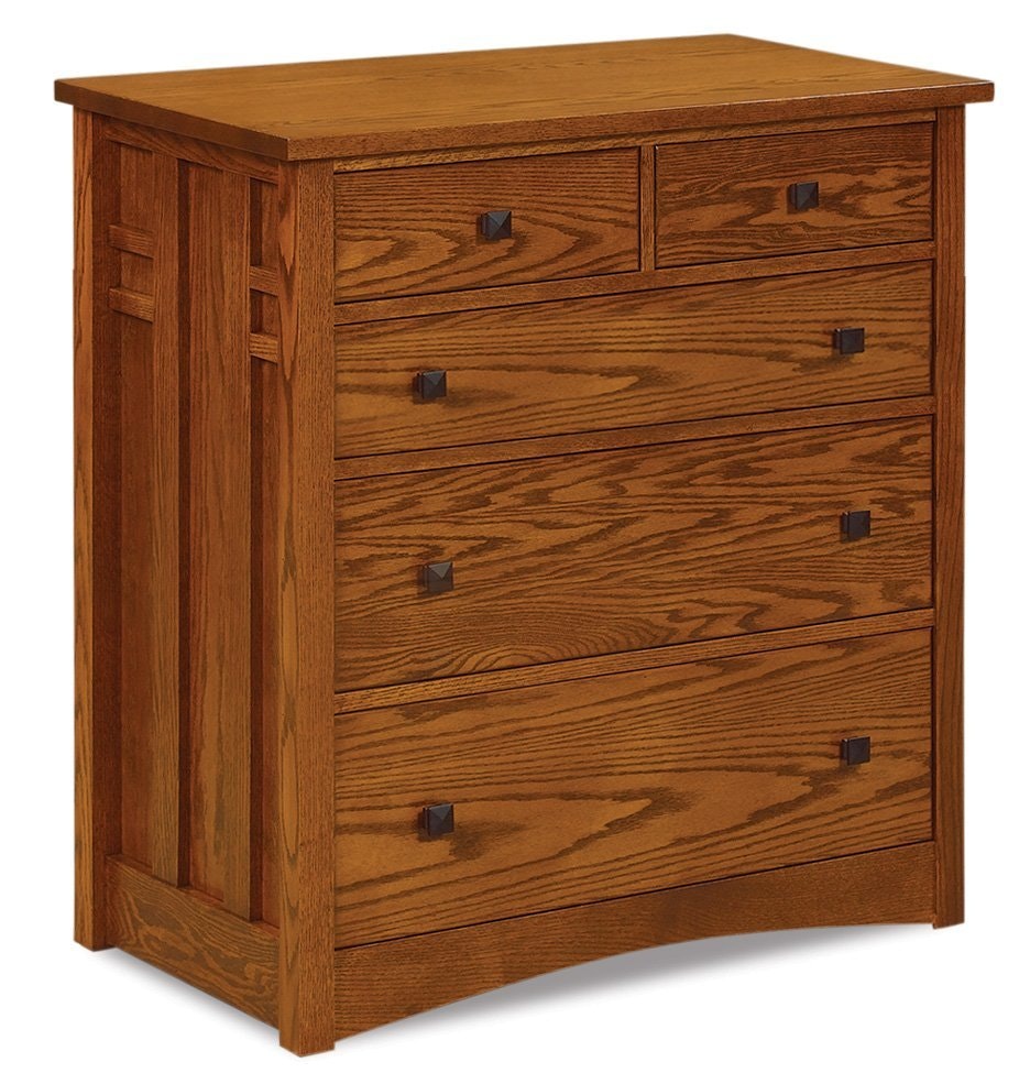 Mission 5-Drawer Chest of Drawers from DutchCrafters Amish Furniture