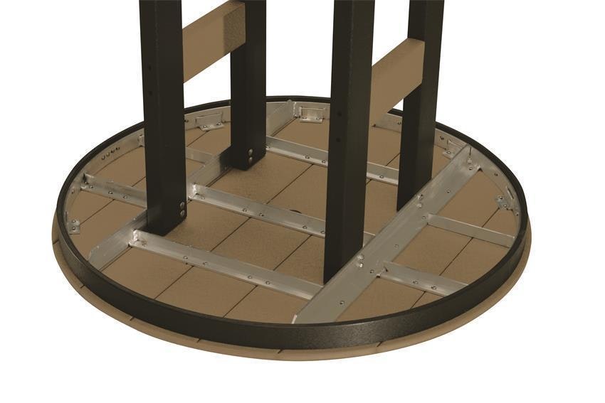 Berlin Gardens Garden Classic 60" Round Dining Poly Patio Table from