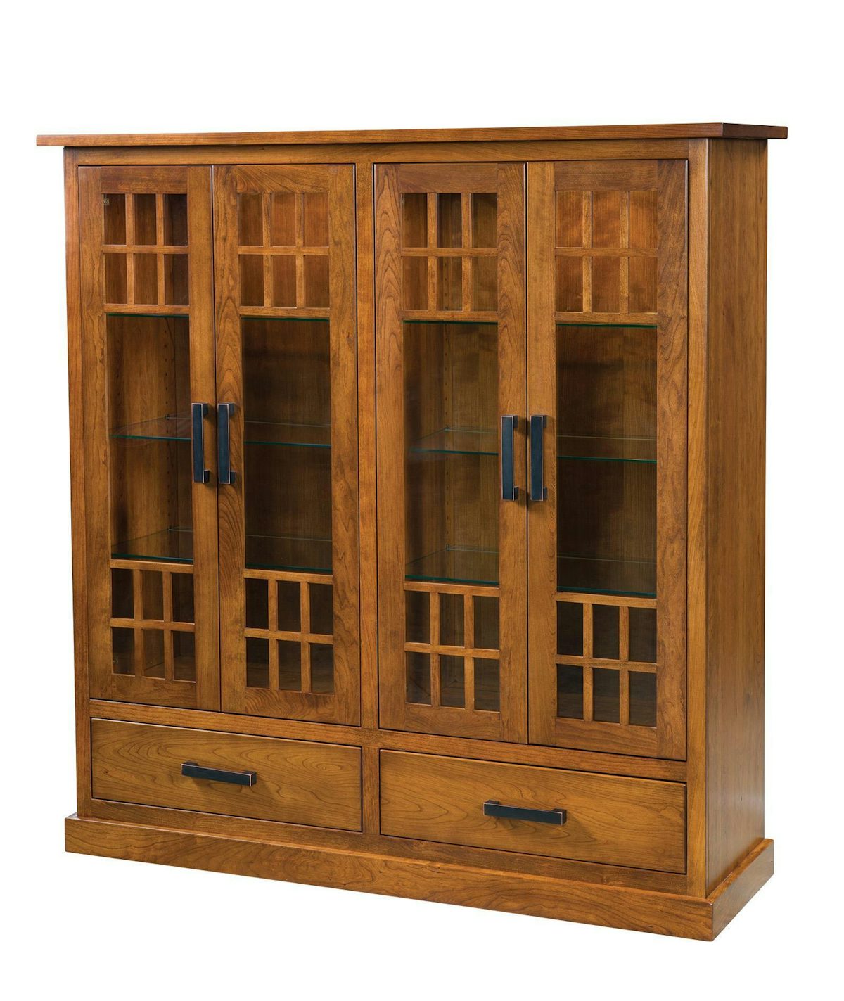 Amish Made Adelia Mission Display Storage Cabinet