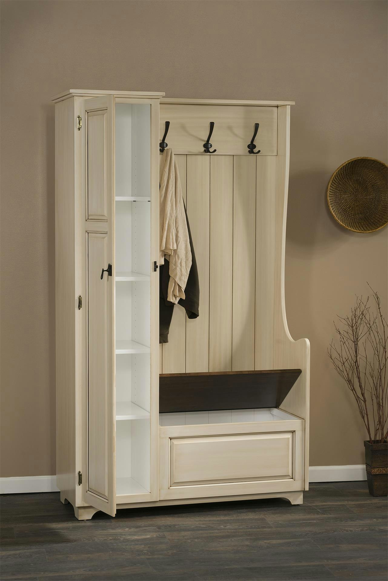47" Entryway Hall Tree Bench from DutchCrafters Amish Furniture
