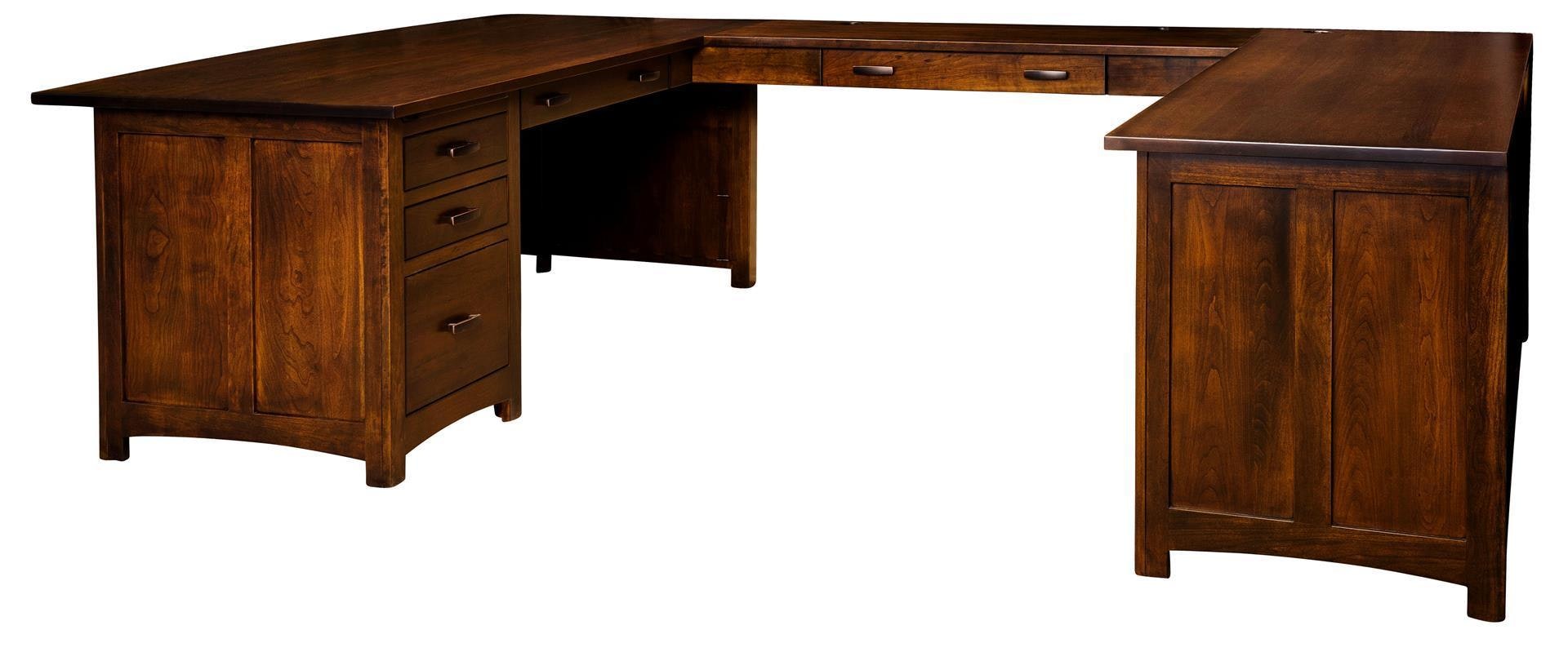 Executive U-Shaped Desk for Office from DutchCrafters Amish Furniture