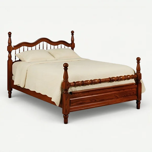 Classic Four Poster Bed, Solid Wood Spindle Posts | DutchCrafters