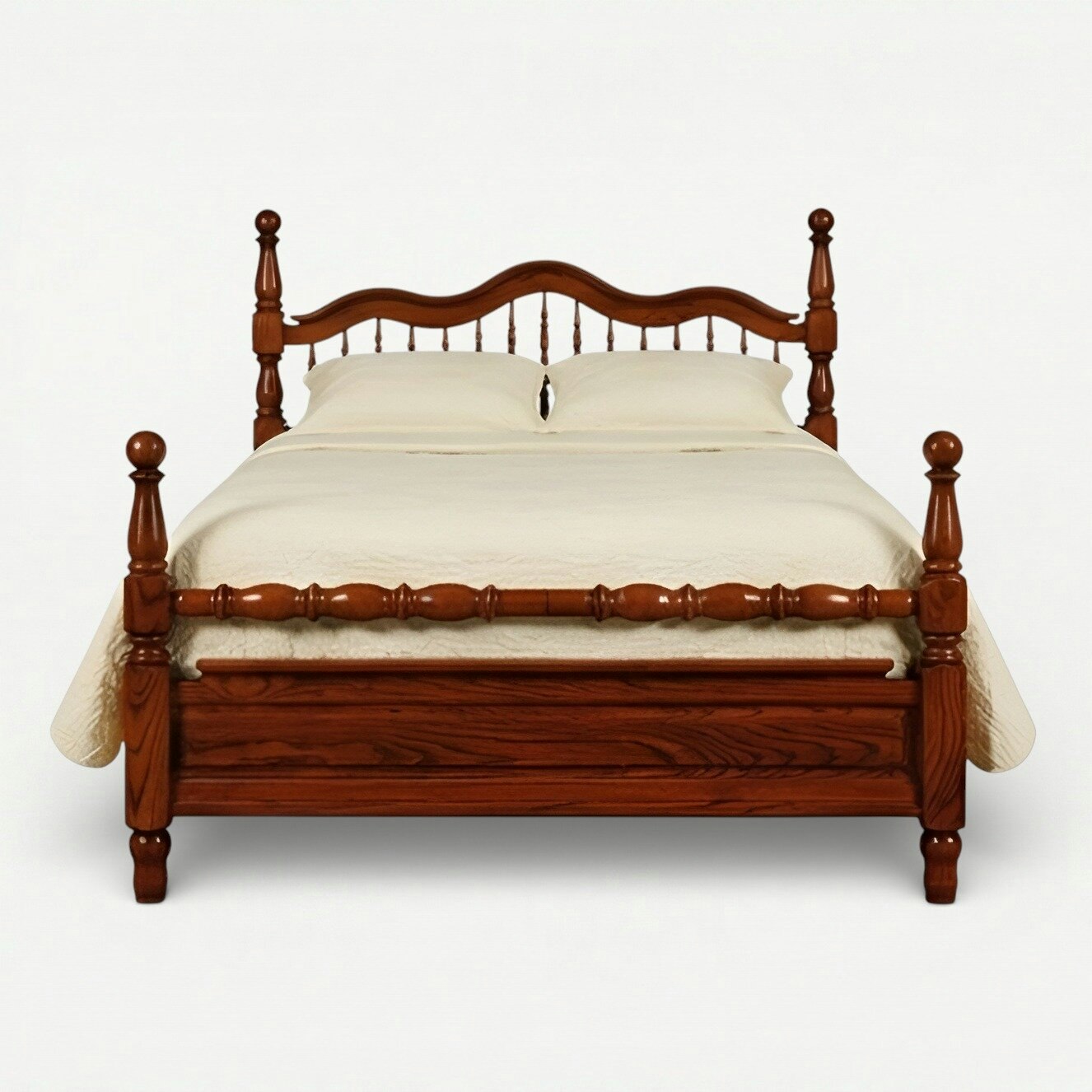 Classic Four Poster Bed, Solid Wood Spindle Posts | DutchCrafters