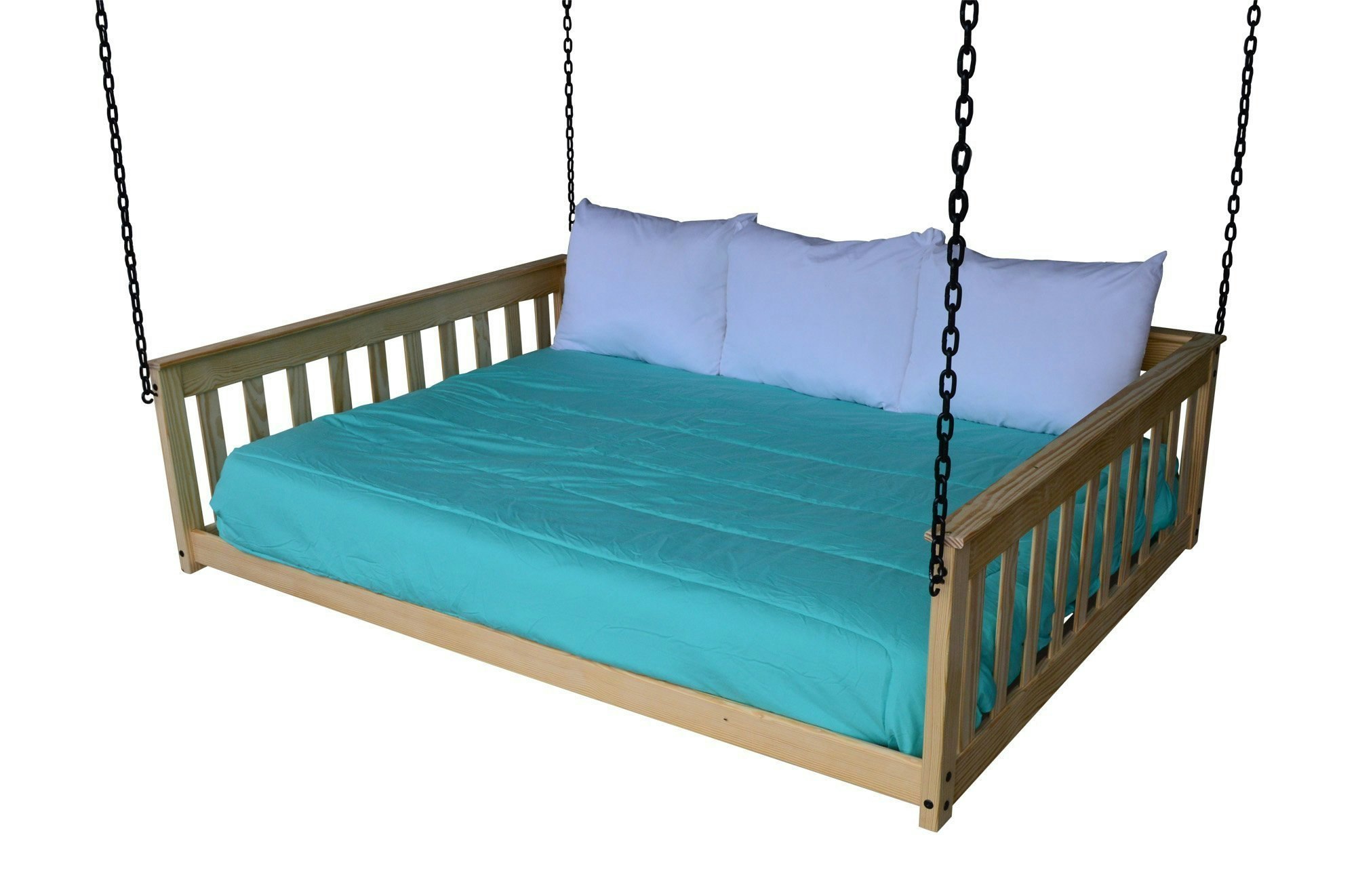 Pine Wood Porch DayBed Swing from DutchCrafters Amish Furniture