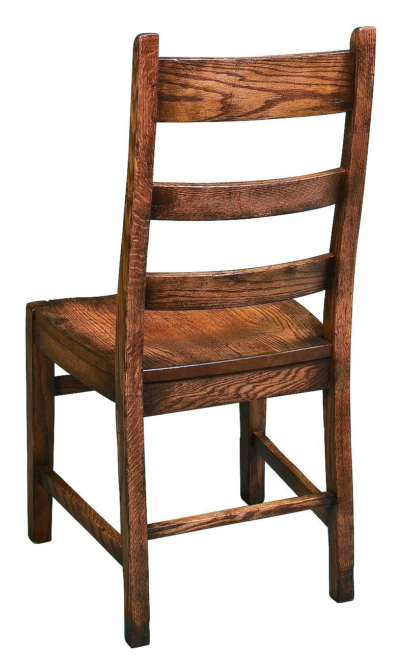 Amish Modern Farmhouse Ladder Back Dining Chair from DutchCrafters