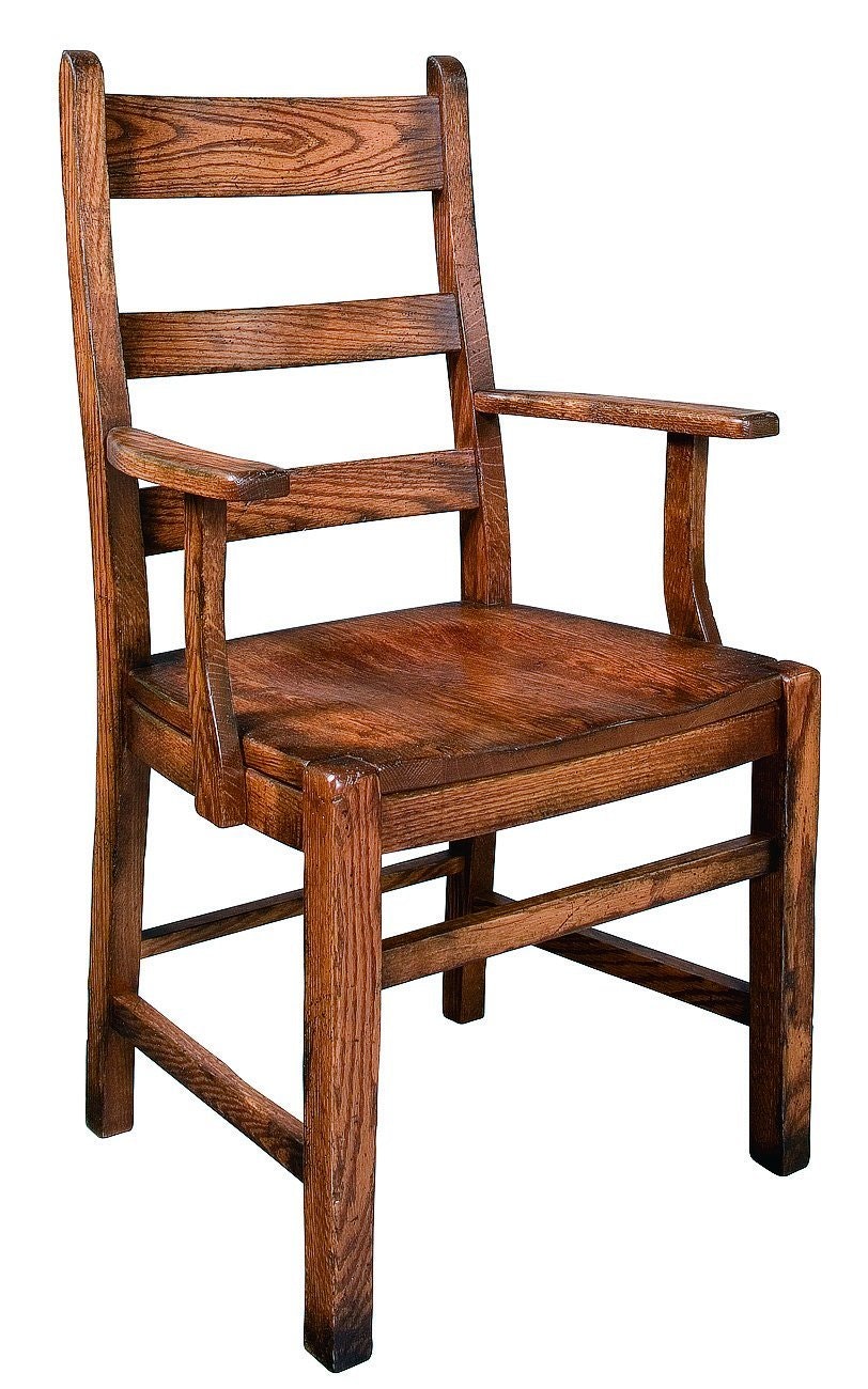 Amish Modern Farmhouse Ladder Back Dining Chair from DutchCrafters