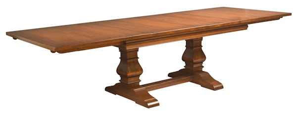 Amish Trestle Extension Dining Table from DutchCrafters Furniture