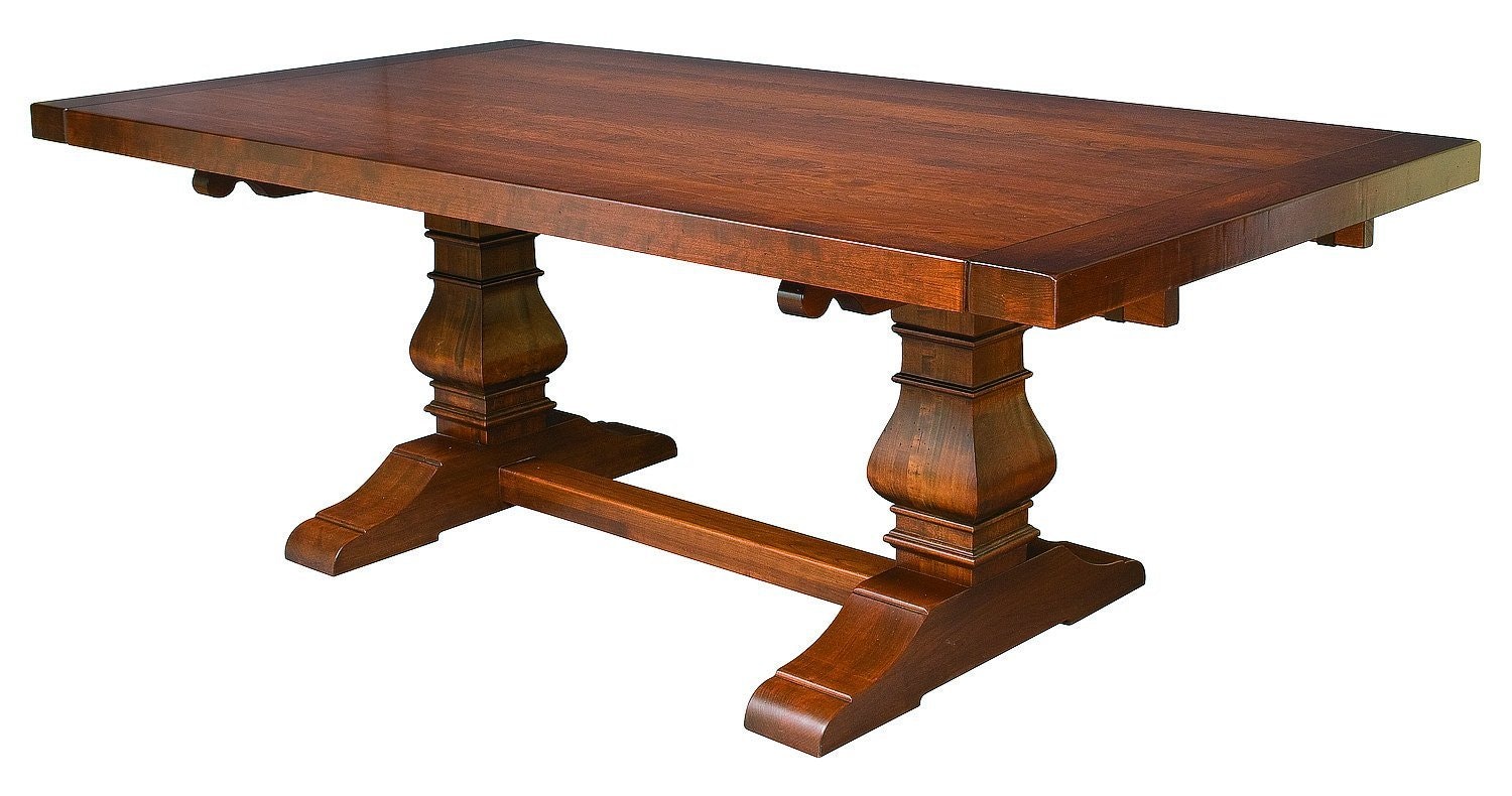 Amish Trestle Extension Dining Table from DutchCrafters Furniture