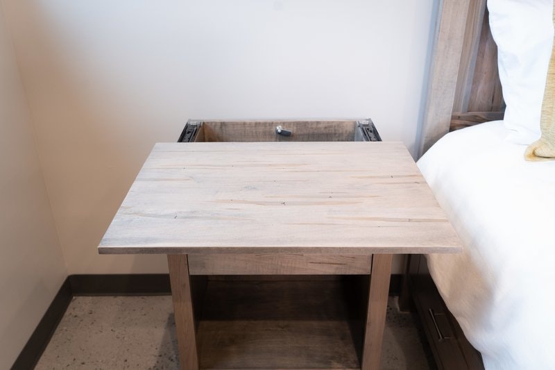 Richey One-Drawer Night Stand with Opening from DutchCrafters Amish