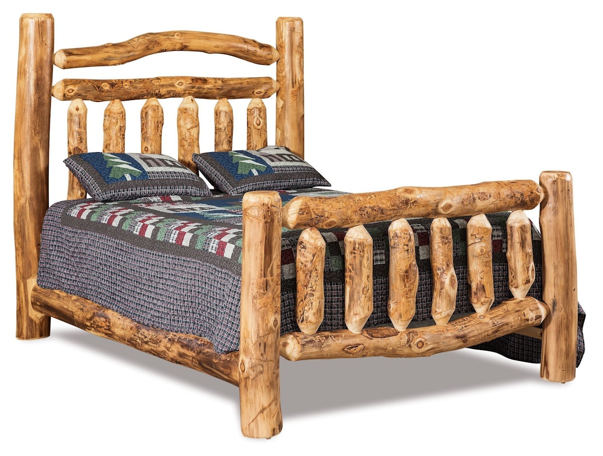 Nature-Inspired Rustic Log Bed | Amish Made | DutchCrafters