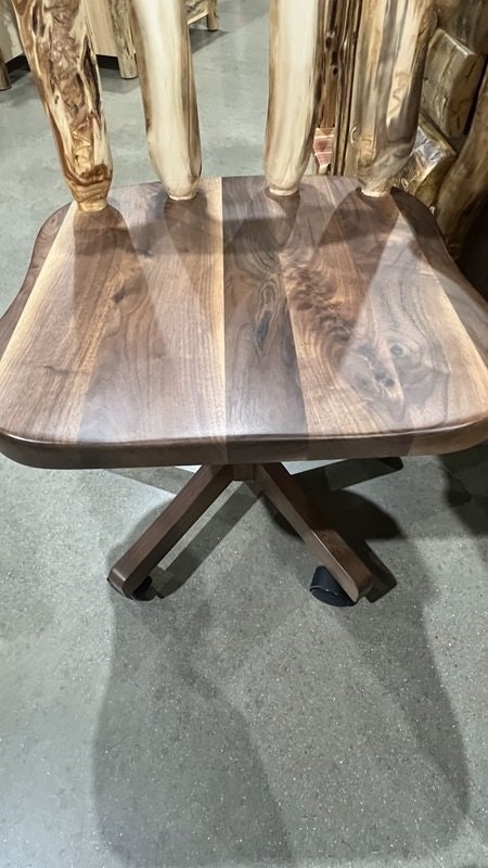 Rustic Log Desk Chair | DutchCrafters Amish Log Furniture