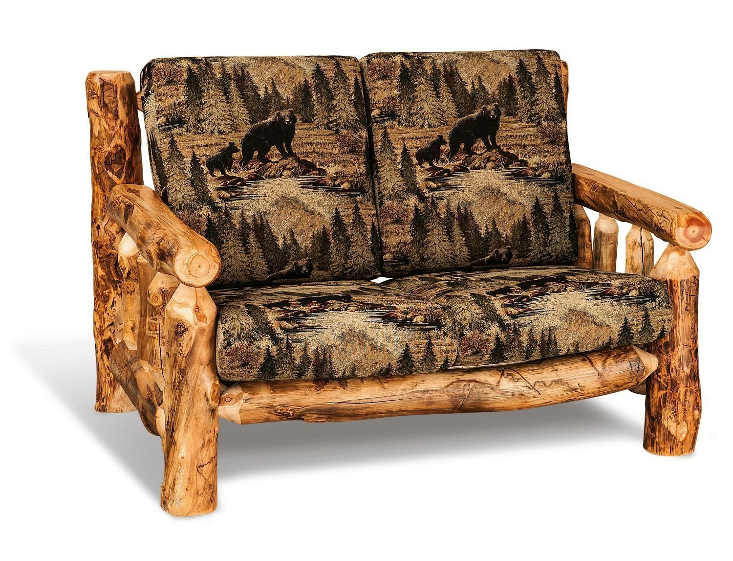 Rustic Log Loveseat from DutchCrafters Amish Furniture