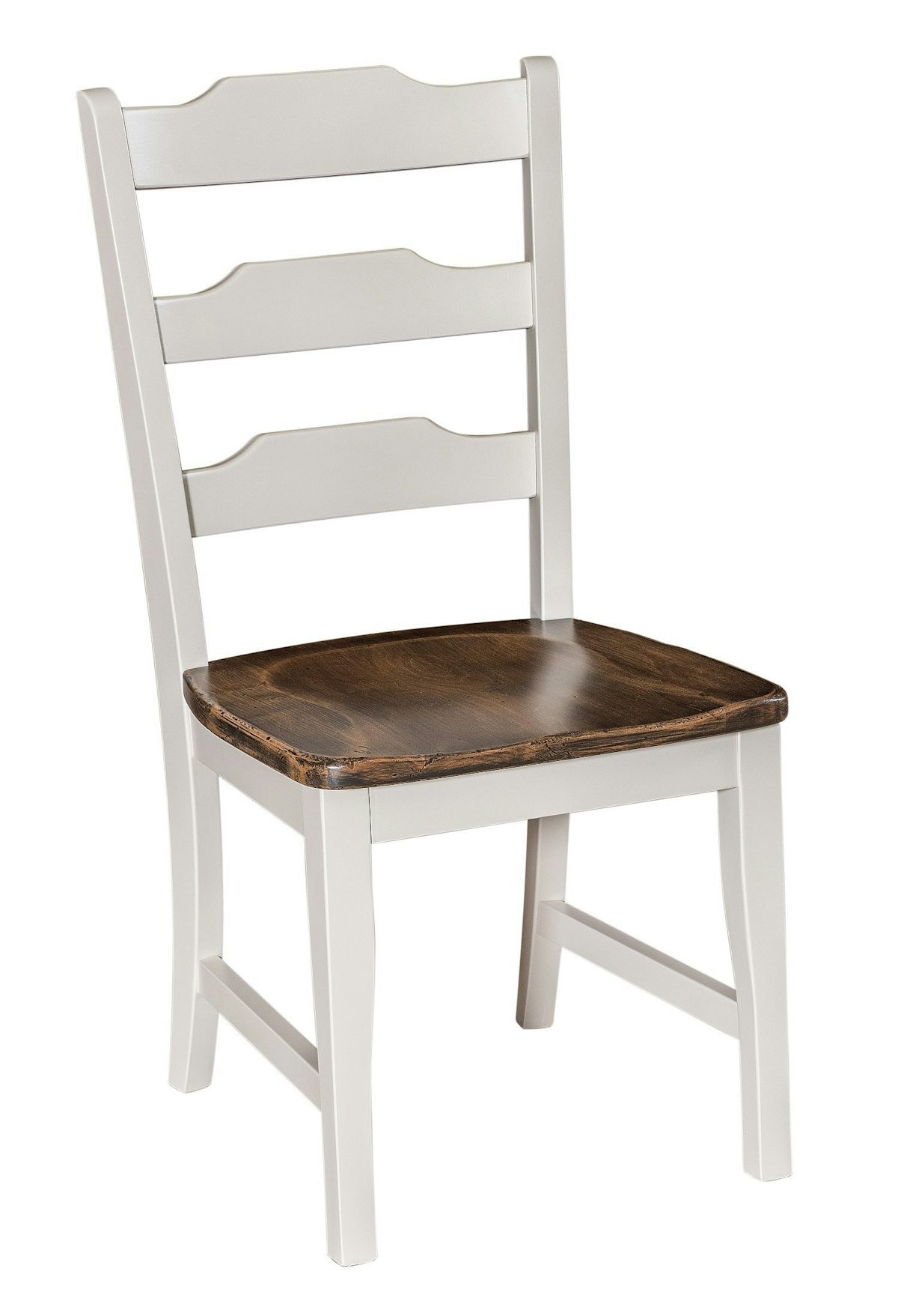 Solid Wood Farmhouse Ladder Back Chairs - Amish Dining Chairs