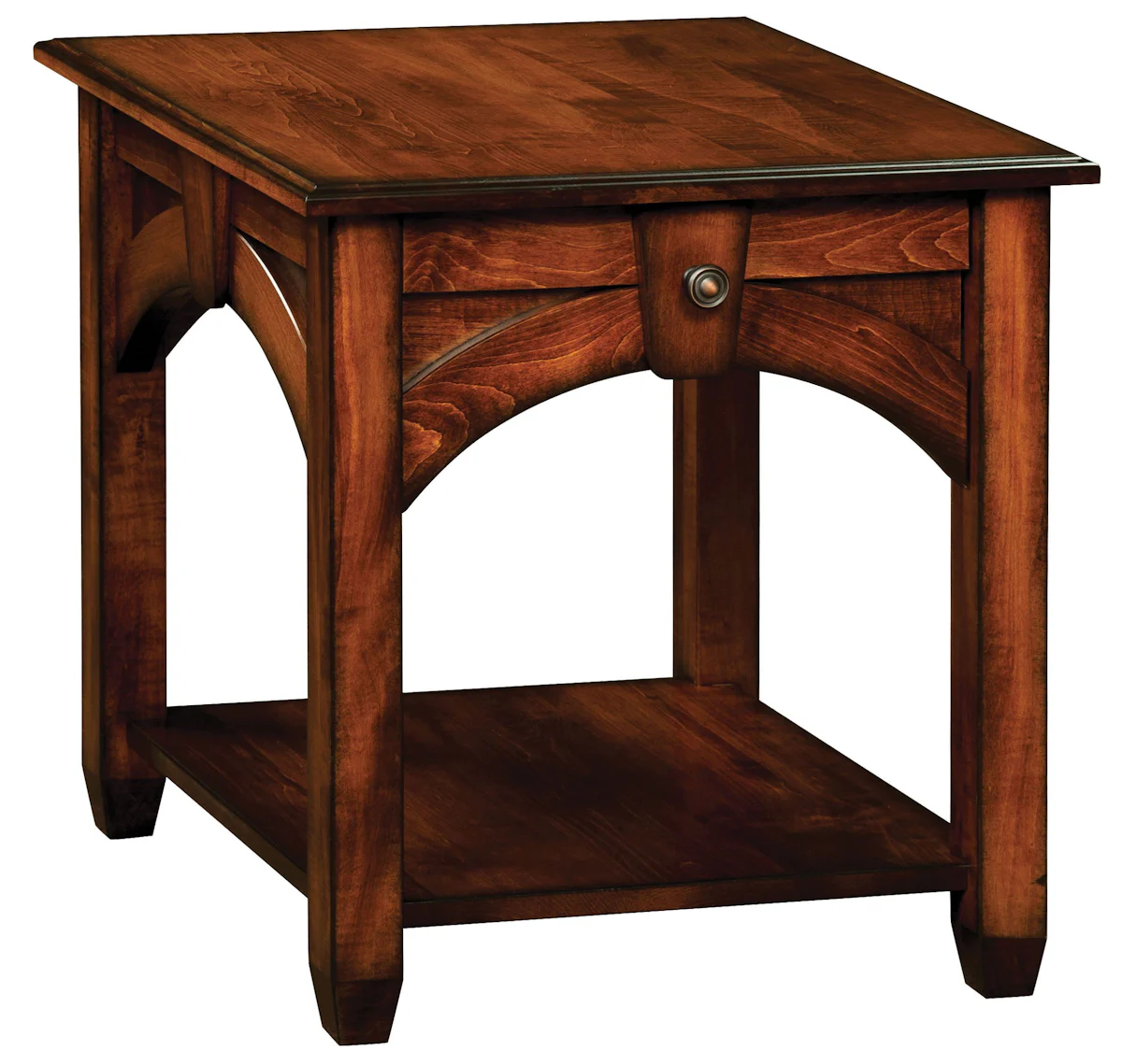 Classic Amish End Table with Storage Shelf | DutchCrafters