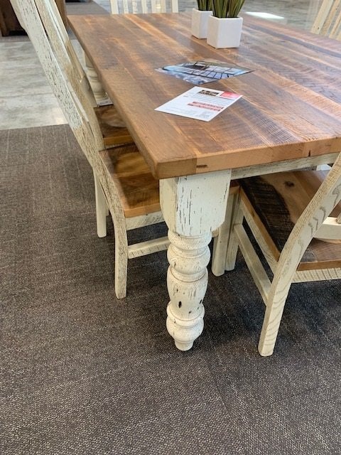 Reclaimed Barnwood Farmhouse Extension Dining Table from