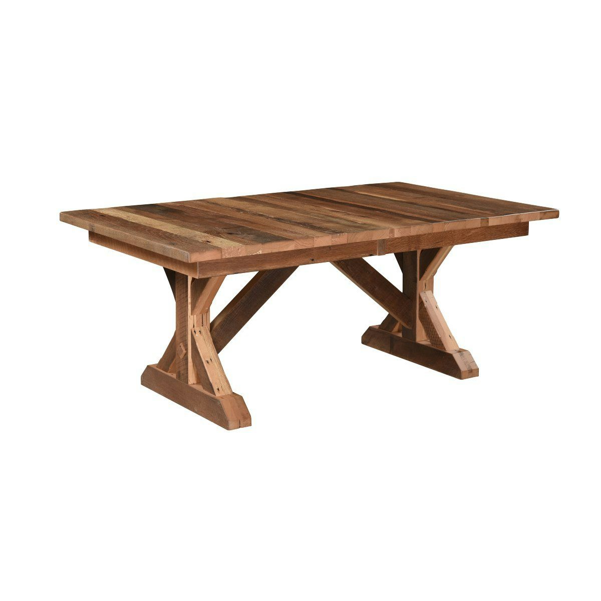 Stretford Reclaimed Barn Wood Dining Table - Quick Ship from