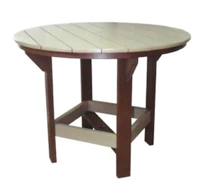 Amish Made Outdoor Wood and Poly Pub Tables from DutchCrafters Amish