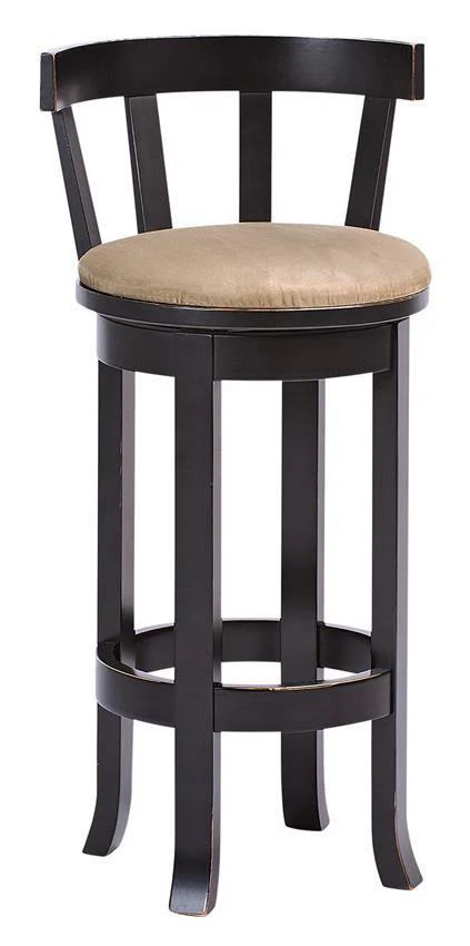 Maple Wood Modern Low Back Counter Stool Quick Ship DutchCrafters