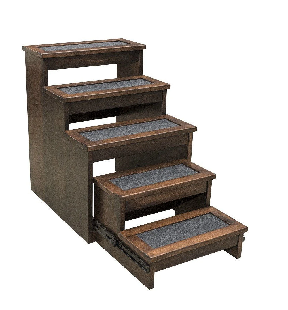 Pet Steps with Retractable 5" Risers from DutchCrafters Amish