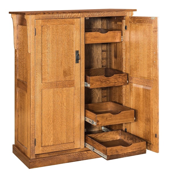 Broadway Mission 2-Door Pantry from DutchCrafters Amish Furniture