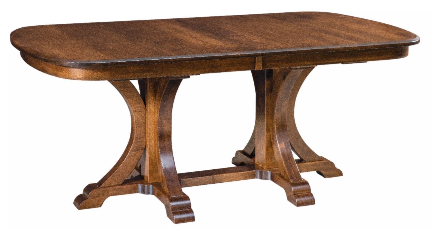 Solid Wood Lockhart Double Pedestal Dining Table from DutchCrafters