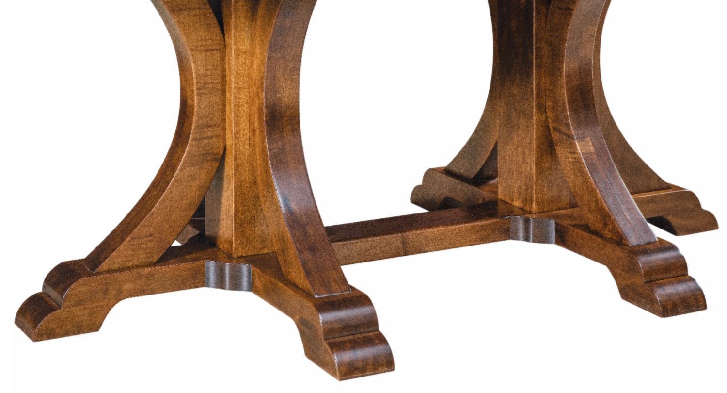 Solid Wood Lockhart Double Pedestal Dining Table from DutchCrafters